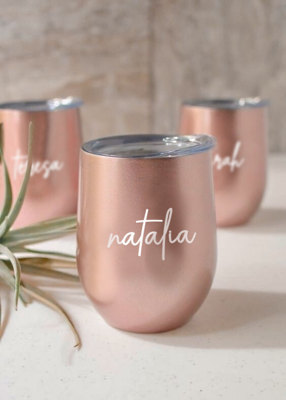 Insulated Wine Mug with Lid - Hey Artisan